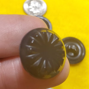 5 Gutta Percha Mourning Buttons - Etsy