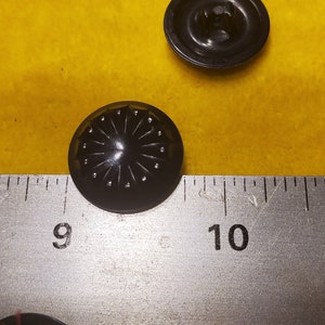 5 Gutta Percha Mourning Buttons - Etsy