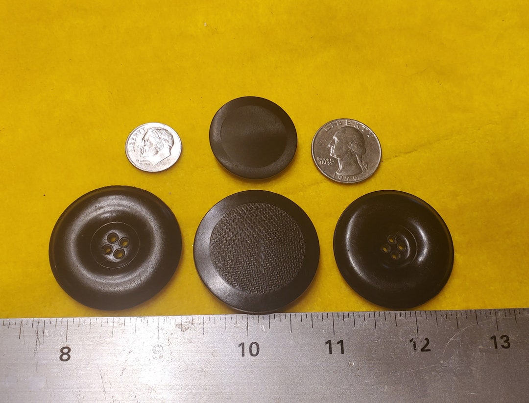 Four Large Vintage Buttons Twins and Two Singles - Etsy