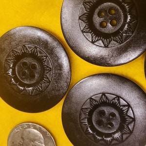 Victorian Mourning Buttons Large 4lot - Etsy