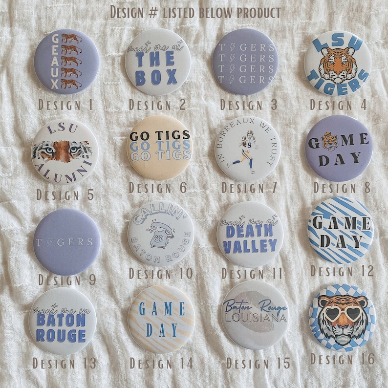 Louisiana State University 3" Buttons - Etsy