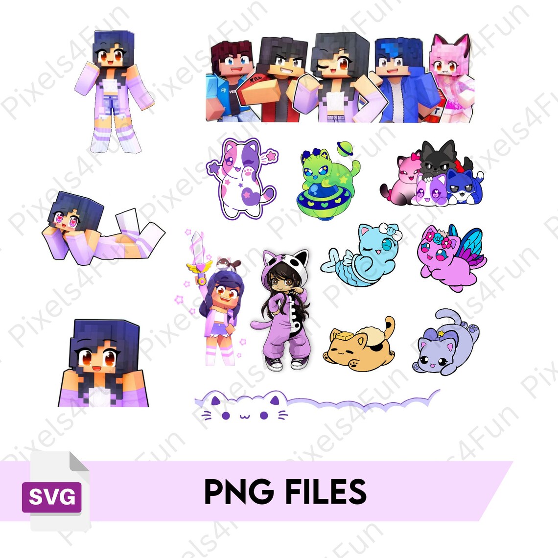 Aphmau Meemeow PNG Files - Etsy