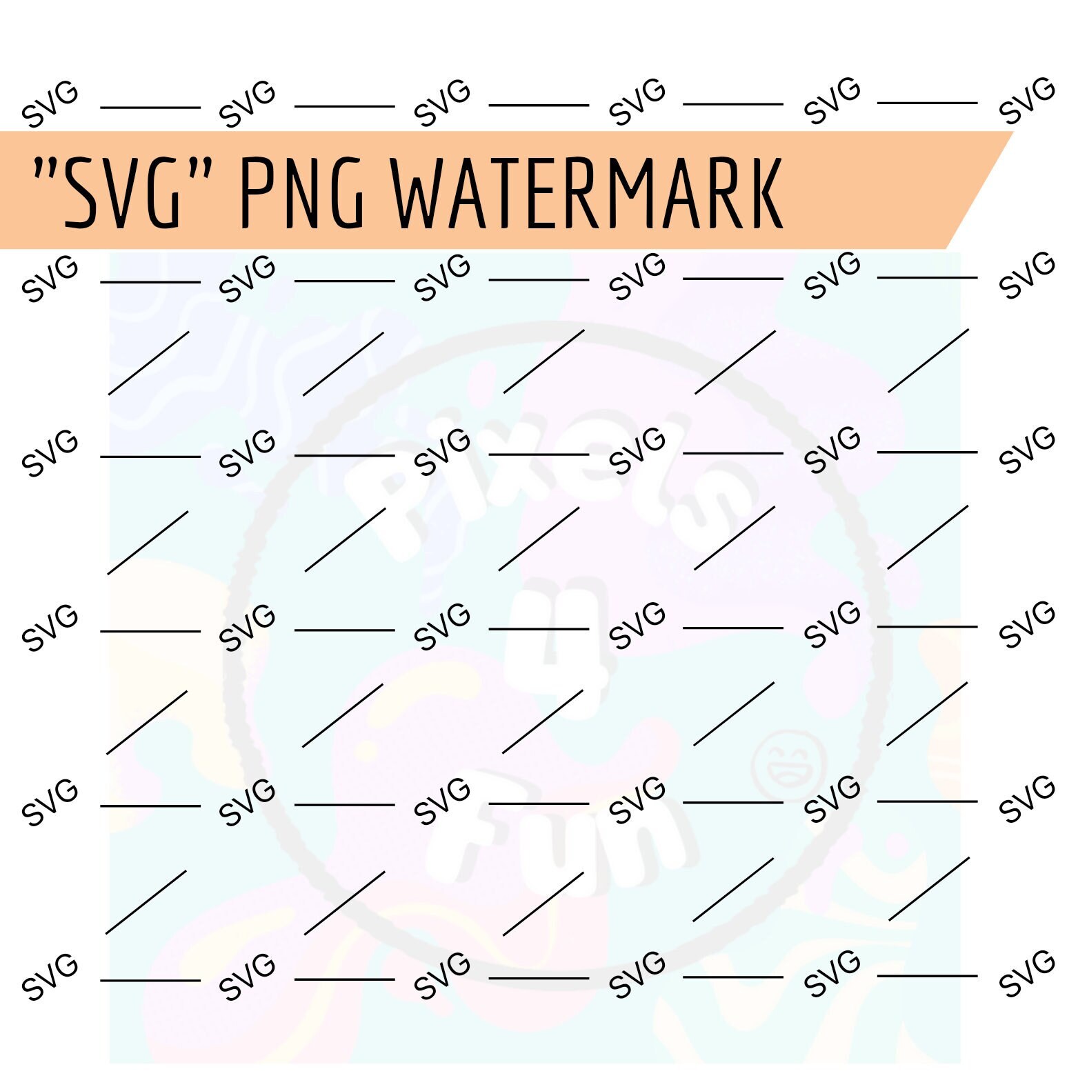 SVG Watermark - PNG File - Etsy