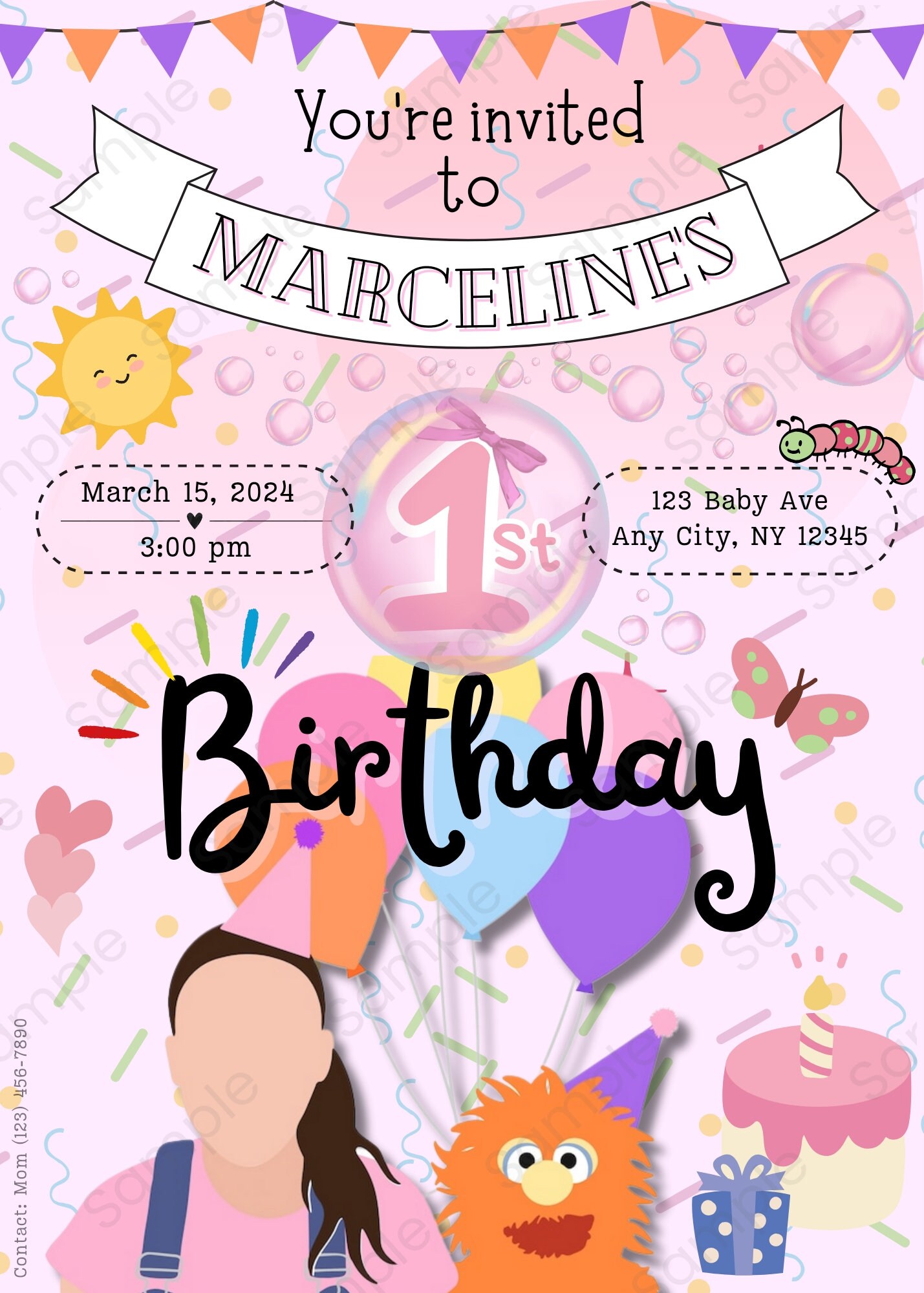 Ms. Rachel Editable Printable Birthday Invitation, Editable in Canva - Etsy