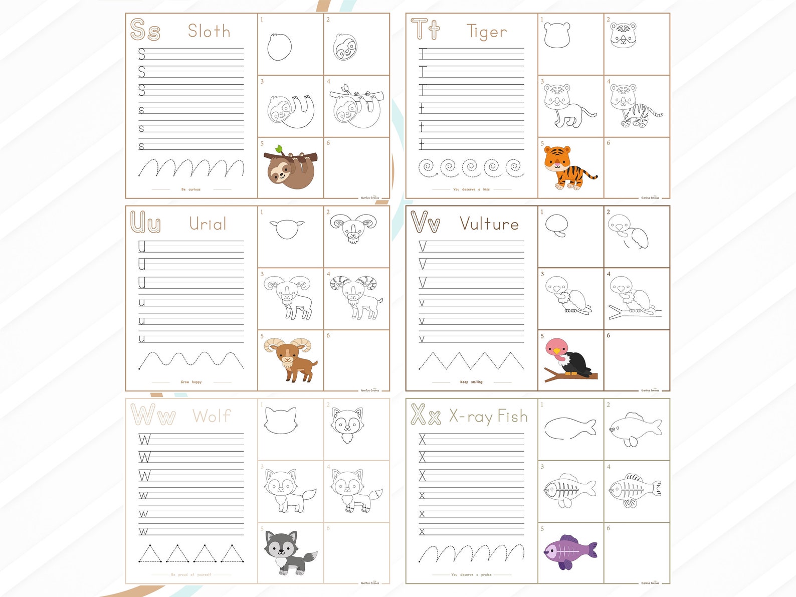 ABC Tracing, Alphabet Tracing, Coloring Book, Activity Book, Learn to ...