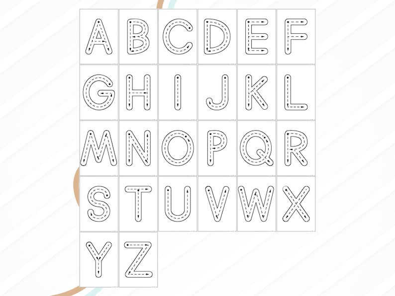 ABC Tracing, Alphabet Tracing, Trace Letters, Trace Numbers, Printable ...