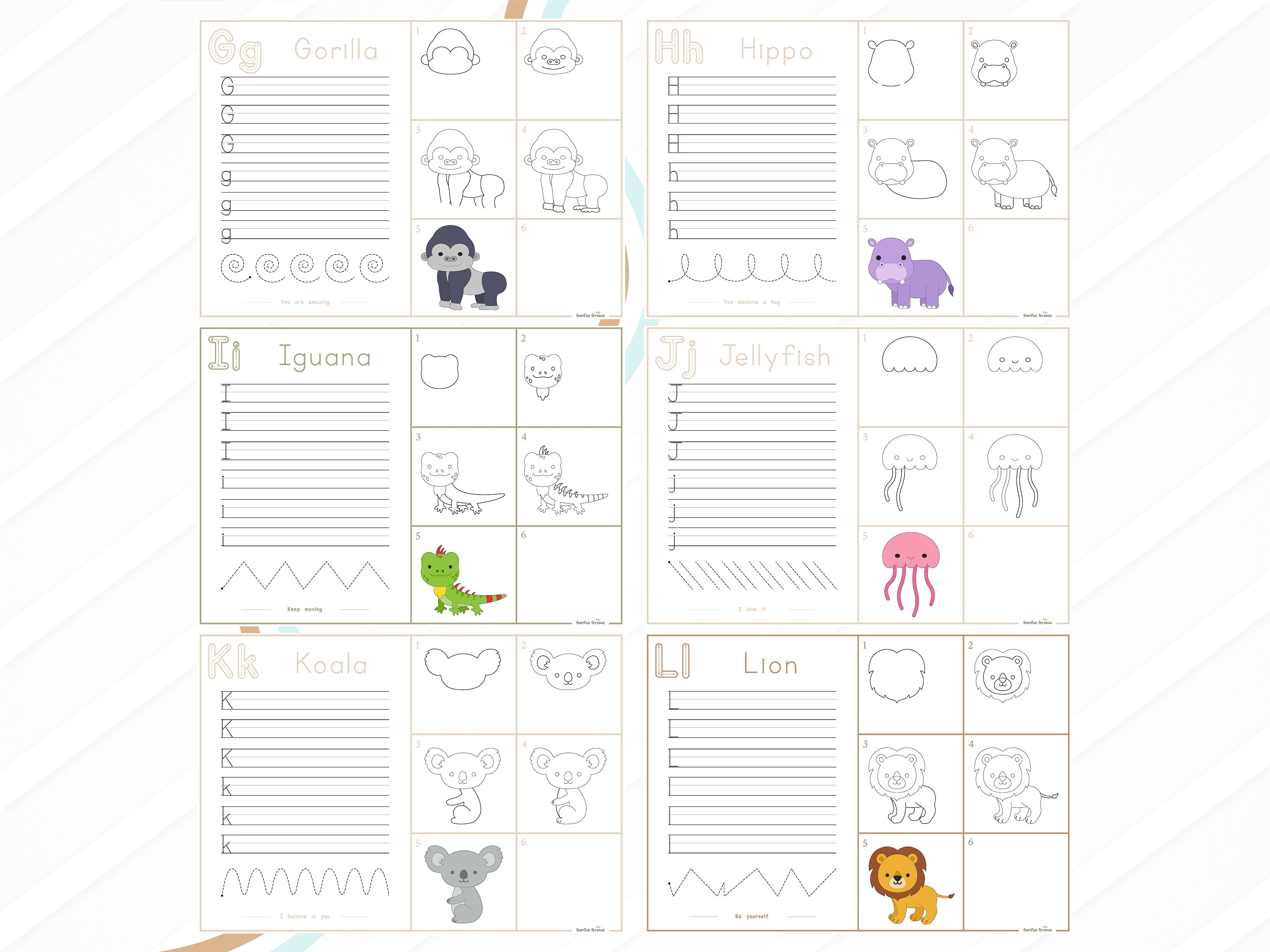 ABC Tracing, Alphabet Tracing, Coloring Book, Activity Book, Learn to ...