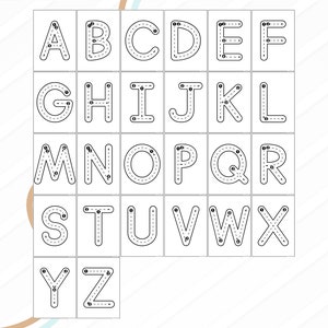 ABC Tracing, Alphabet Tracing, Trace Letters, Trace Numbers, Printable ...