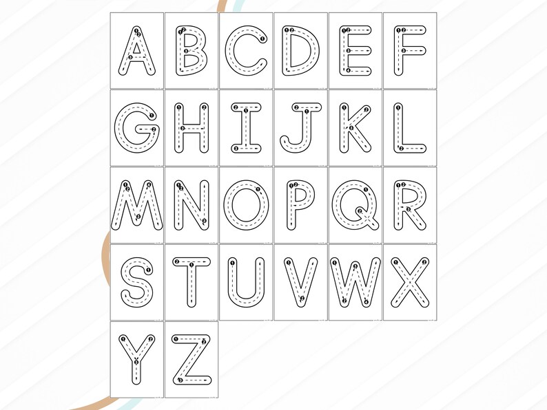 ABC Tracing, Alphabet Tracing, Trace Letters, Trace Numbers, Printable ...