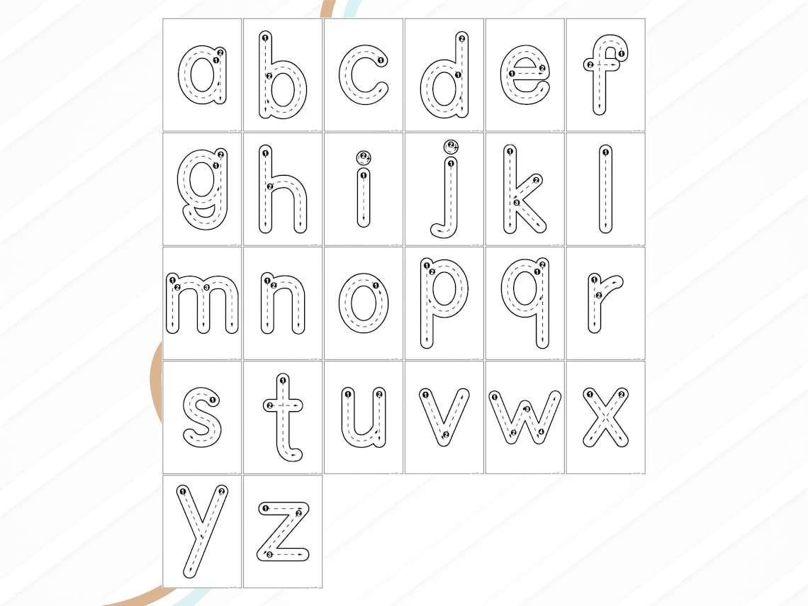ABC Tracing, Alphabet Tracing, Trace Letters, Trace Numbers, Printable ...