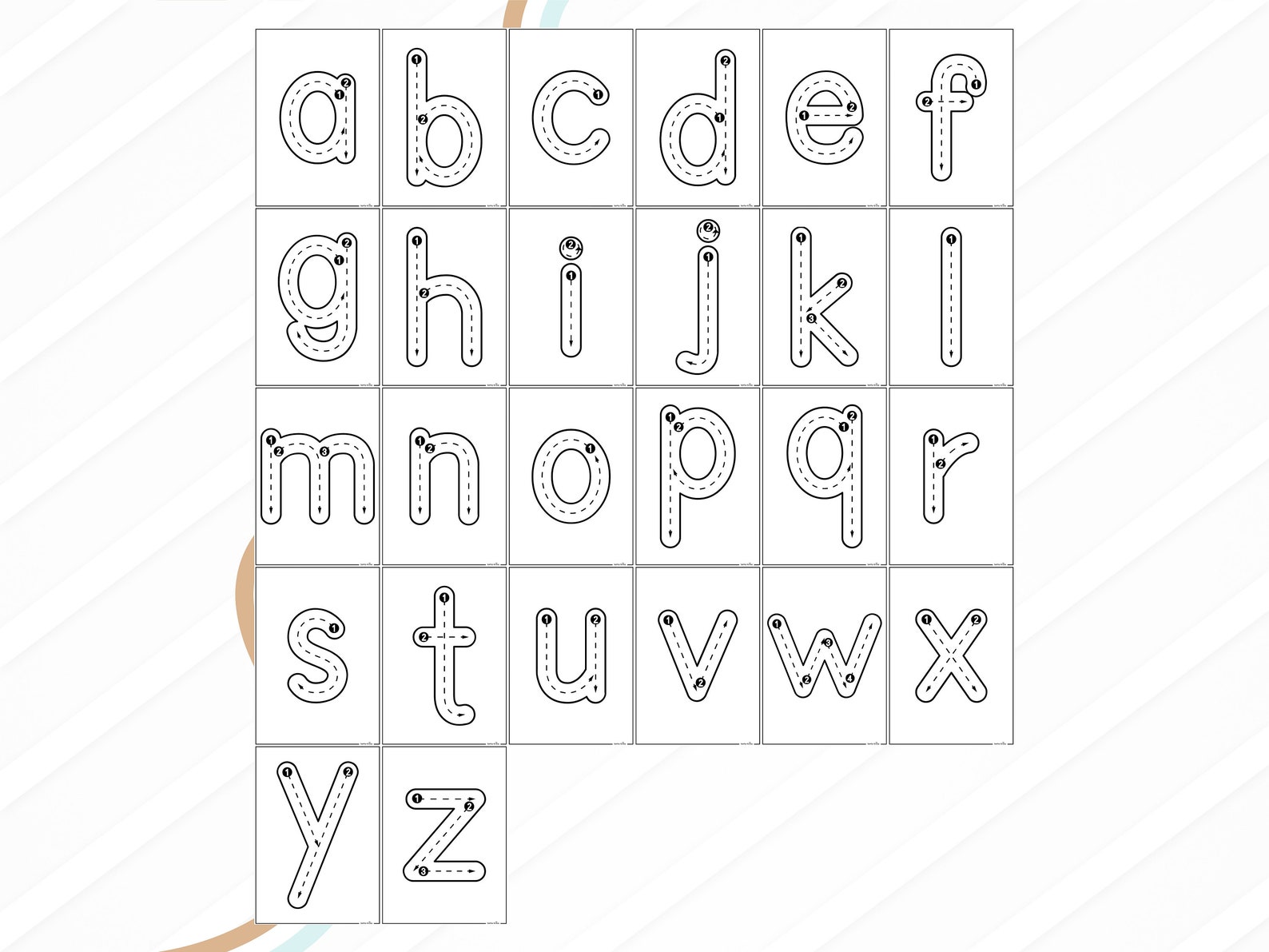 ABC Tracing, Alphabet Tracing, Trace Letters, Trace Numbers, Printable ...