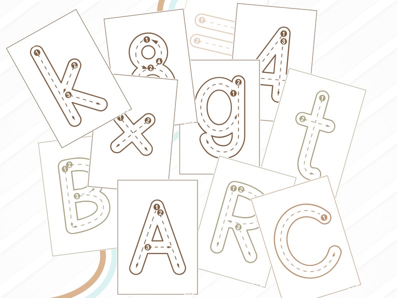 ABC Tracing, Alphabet Tracing, Trace Letters, Trace Numbers, Printable ...