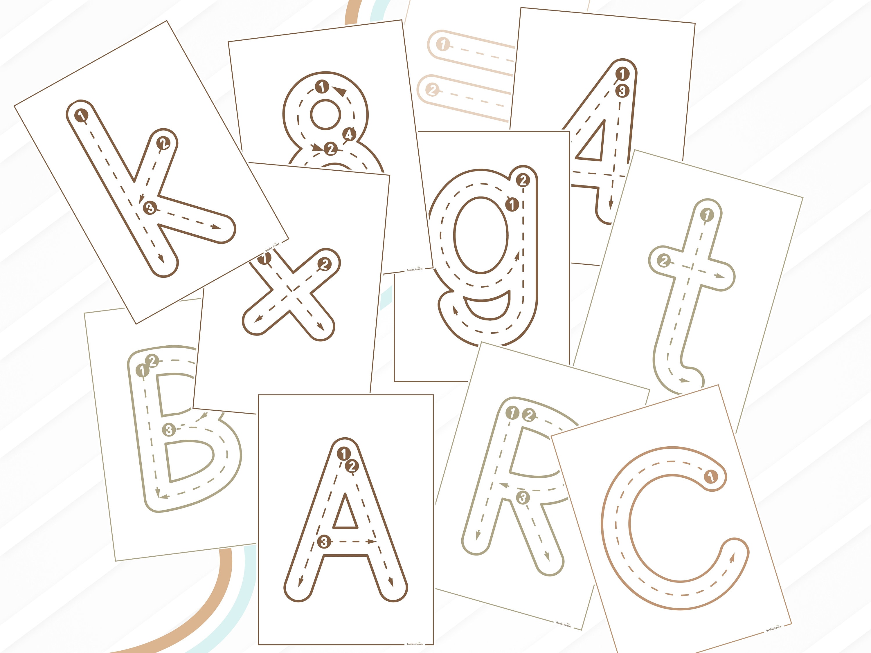 ABC Tracing, Alphabet Tracing, Trace Letters, Trace Numbers, Printable ...