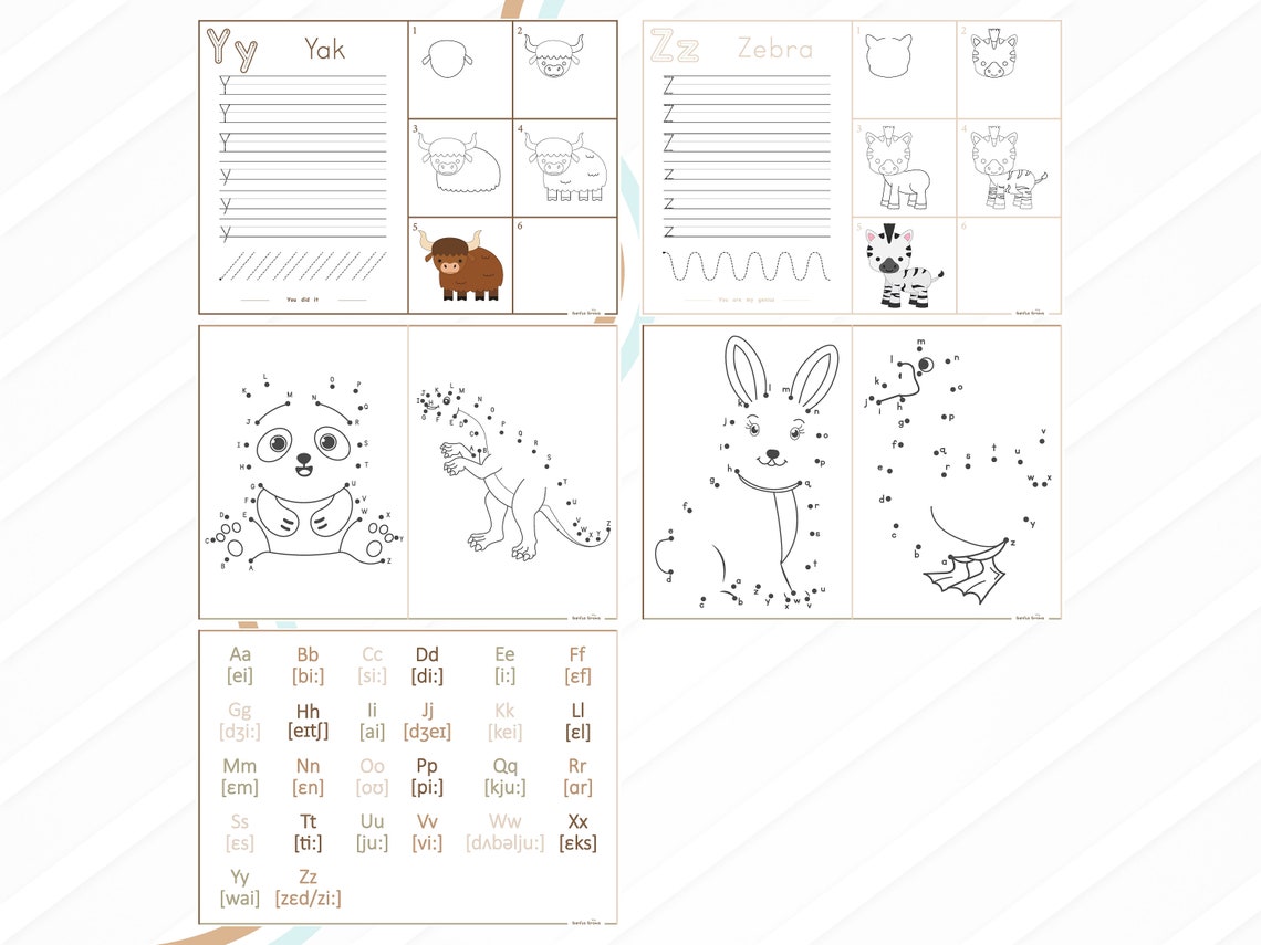 ABC Tracing, Alphabet Tracing, Coloring Book, Activity Book, Learn to ...