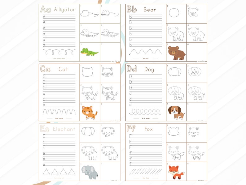 ABC Tracing, Alphabet Tracing, Coloring Book, Activity Book, Learn to ...