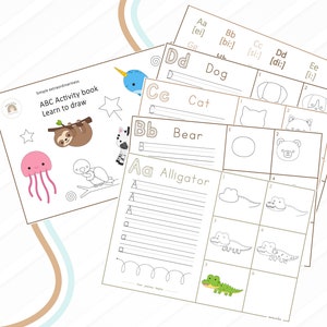 ABC Tracing, Alphabet Tracing, Coloring Book, Activity Book, Learn to ...