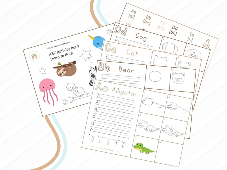 ABC Tracing, Alphabet Tracing, Coloring Book, Activity Book, Learn to ...