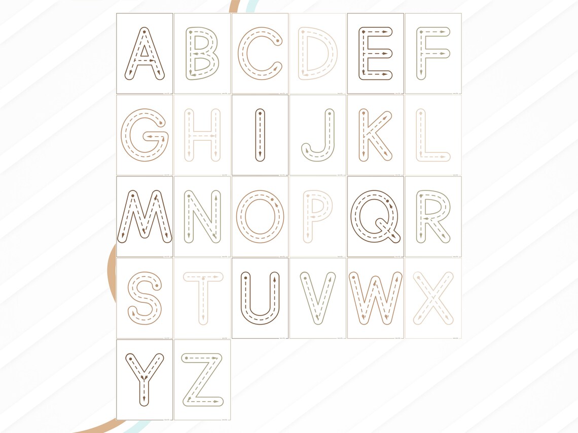 ABC Tracing, Alphabet Tracing, Trace Letters, Trace Numbers, Printable ...
