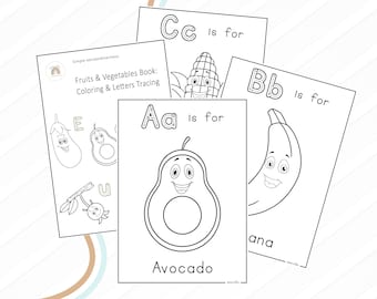 ABC Tracing, Alphabet Tracing, Animal Coloring Book, Printable Coloring ...