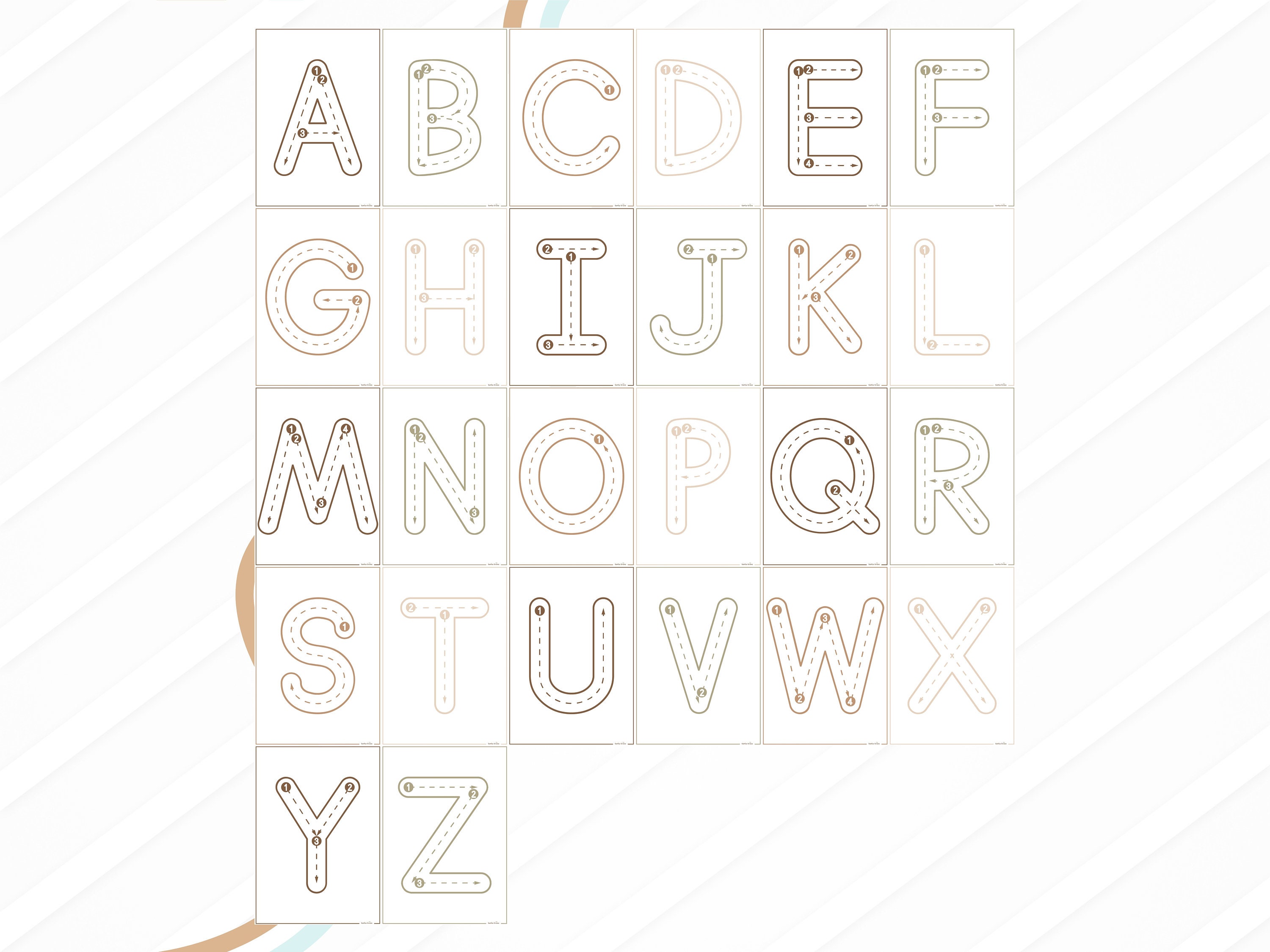 ABC Tracing, Alphabet Tracing, Trace Letters, Trace Numbers, Printable ...