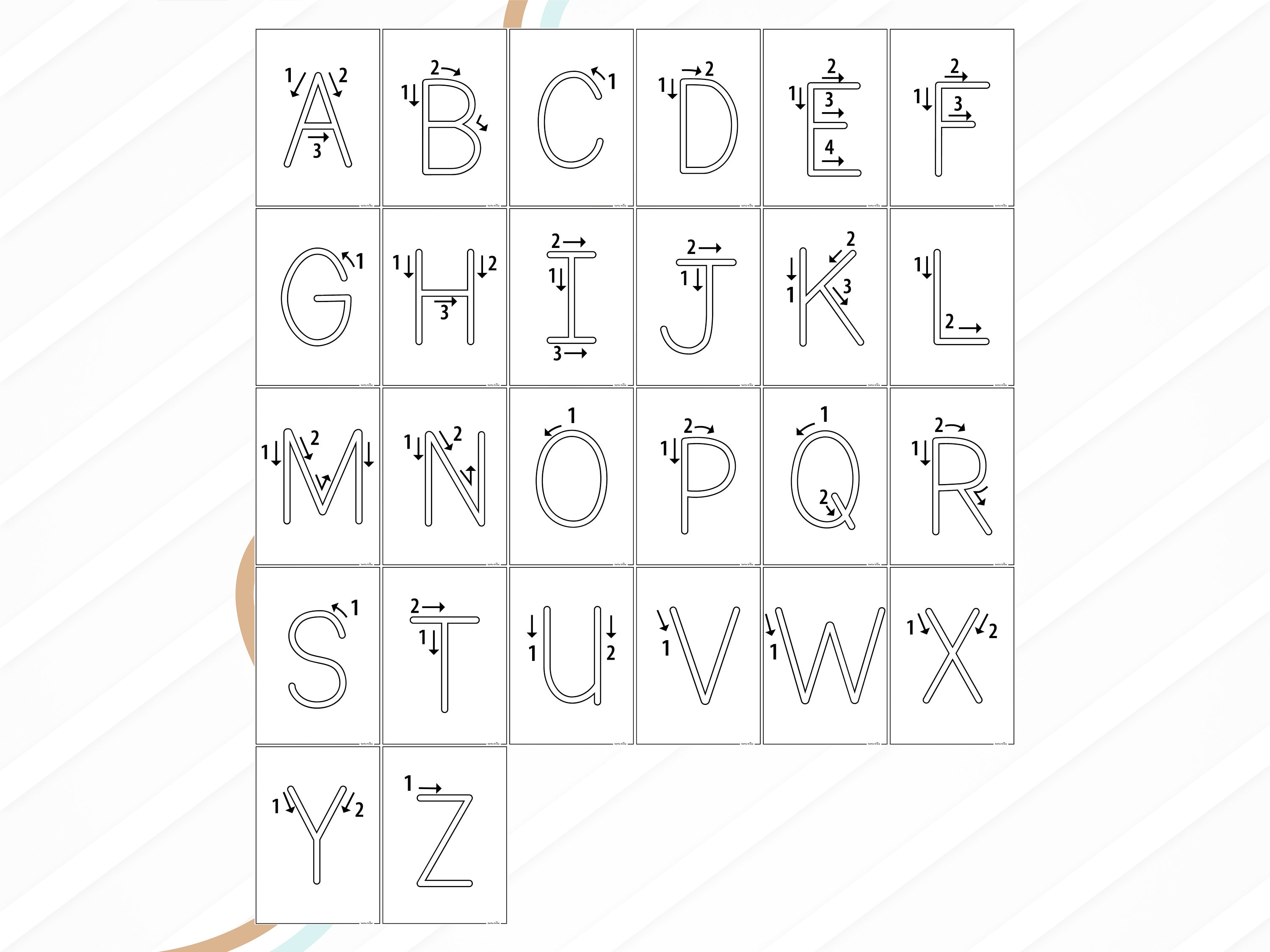 ABC Tracing, Alphabet Tracing, Trace Letters, Trace Numbers, Printable ...