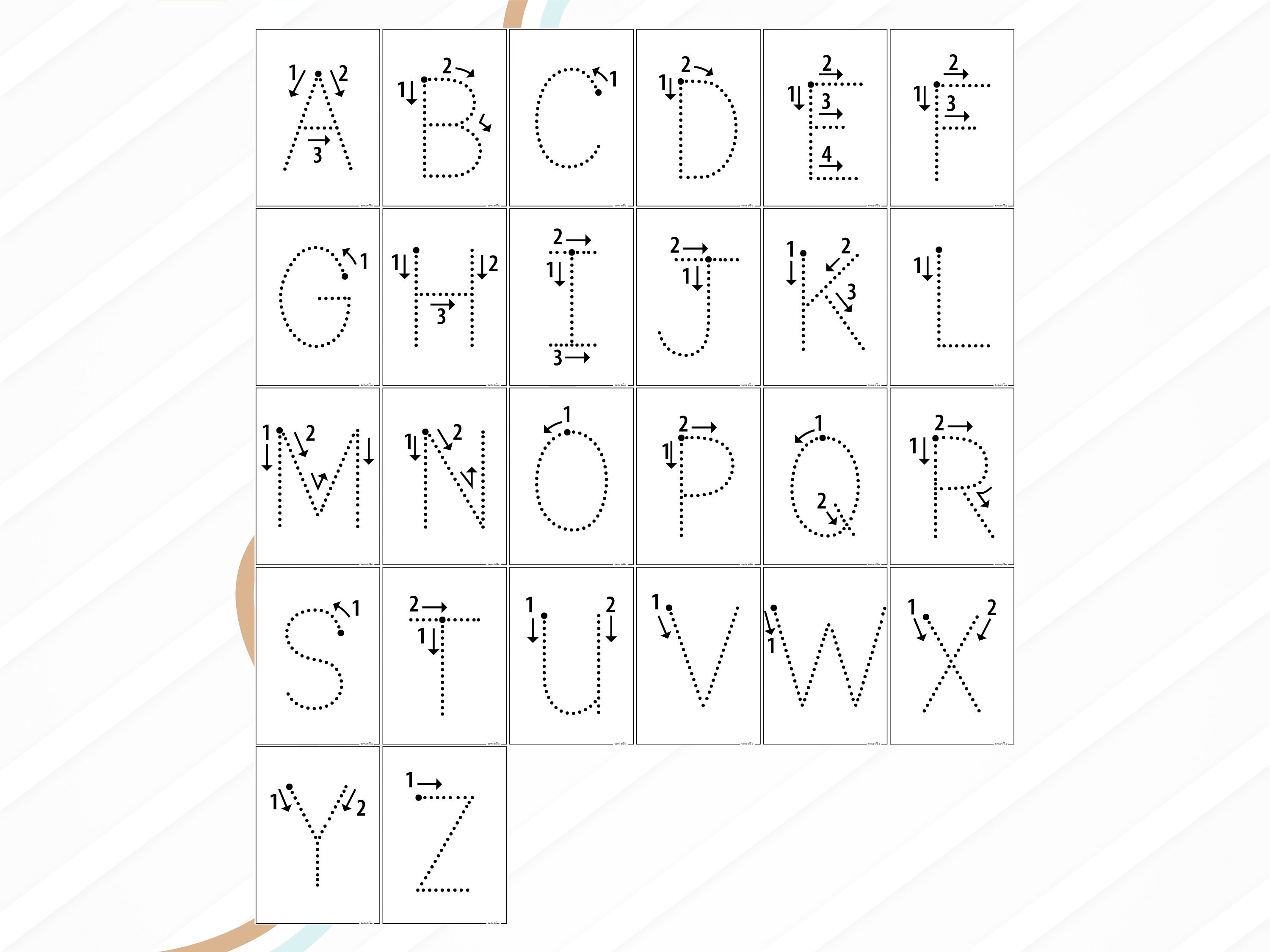 ABC Tracing, Alphabet Tracing, Trace Letters, Trace Numbers, Printable ...