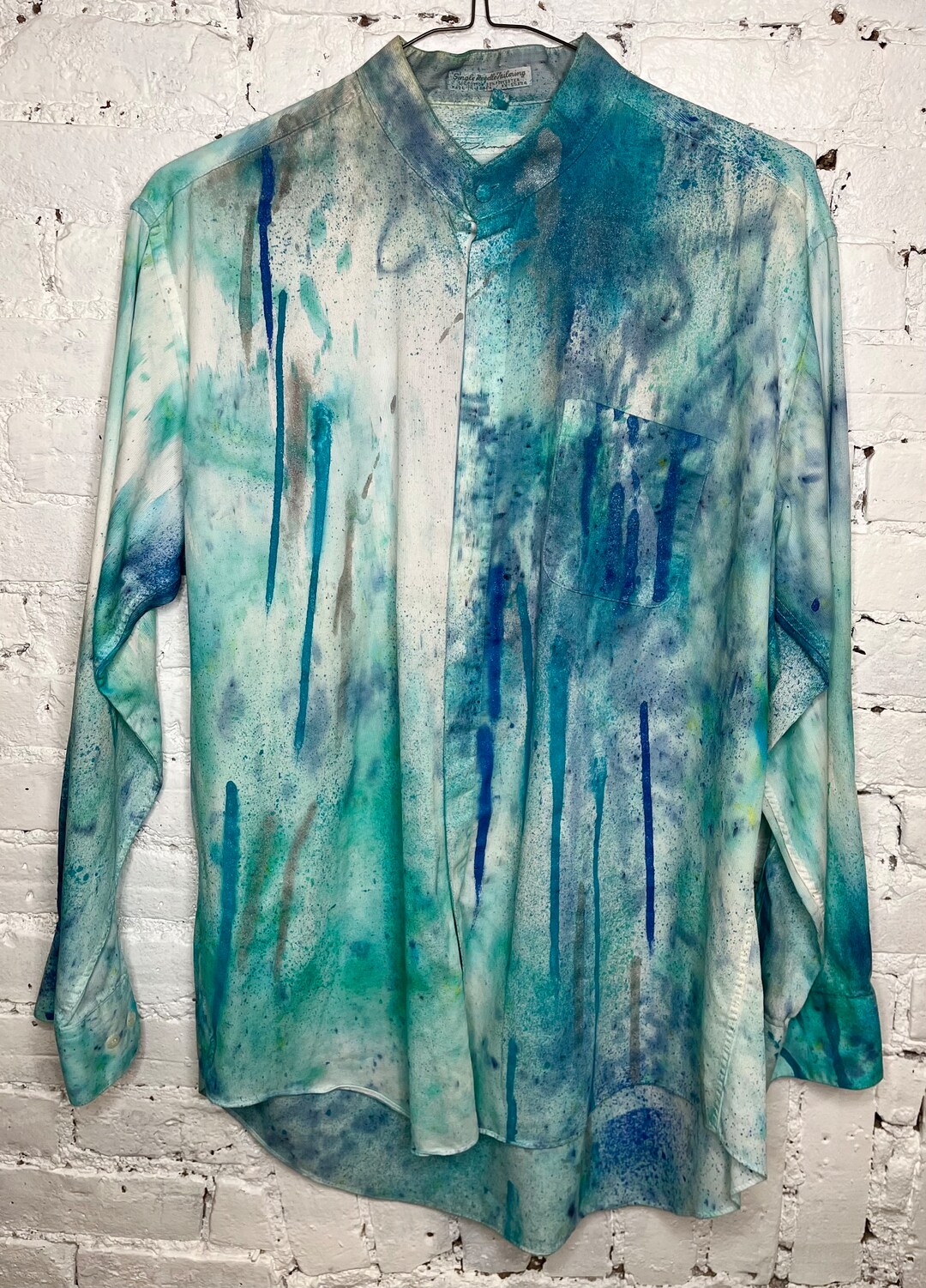 Hand Painted Upcycled Button Down - Etsy