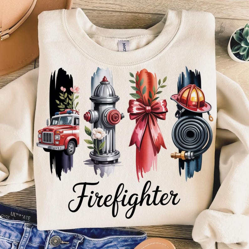 Trendy Firefighter Png, Fire Department Png, Fireman Png, Fire Man Gift ...