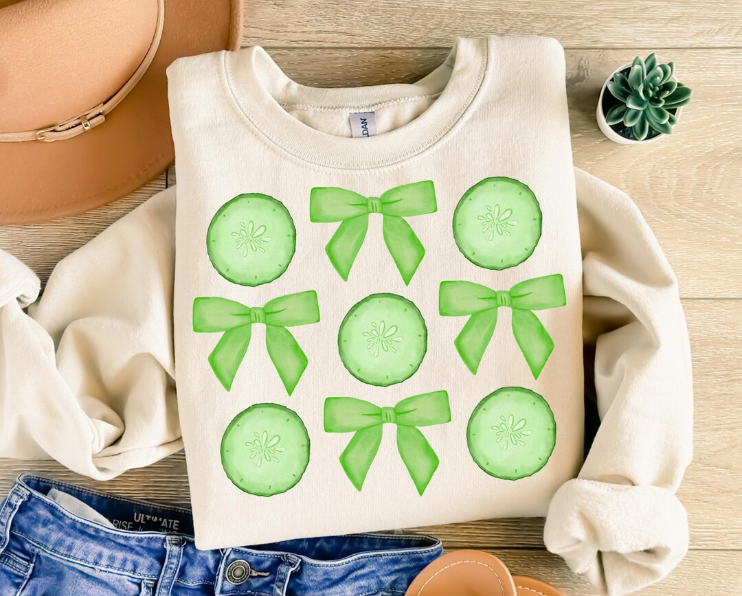 Cucumber Png, Bow Png, Coquette Png, Summer Png, Veggie Sublimation ...