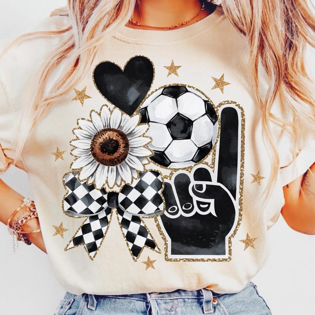 Trendy Soccer Png, Game Day Png, Preppy Soccer Shirt Sublimation, Retro ...