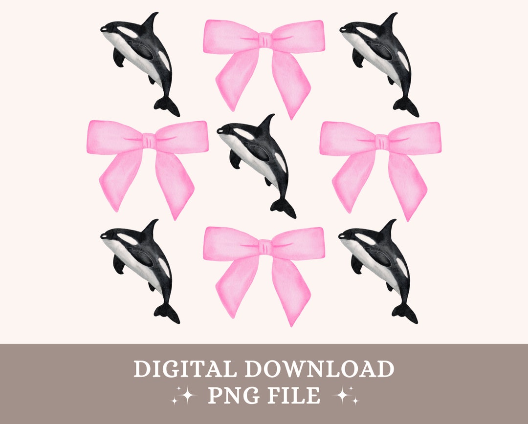 Oracle Whale Bow Png, Aesthetic Png, Bow Png, Ribbon Trend, Whale Png ...
