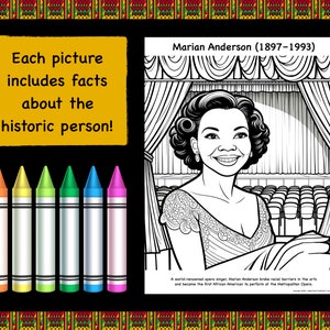Printable Coloring Sheets Celebrating Black History - Downloadable ...