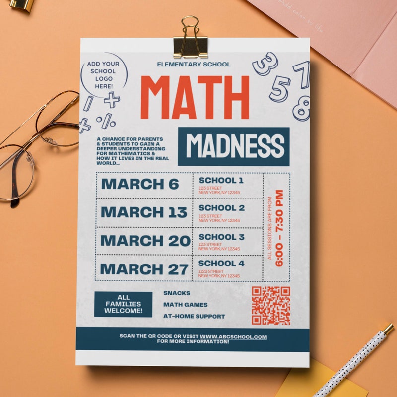 Math Tutor Flyer - Etsy