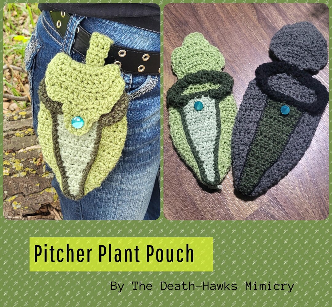 Crochet Pitcher Plant Pouch - Etsy