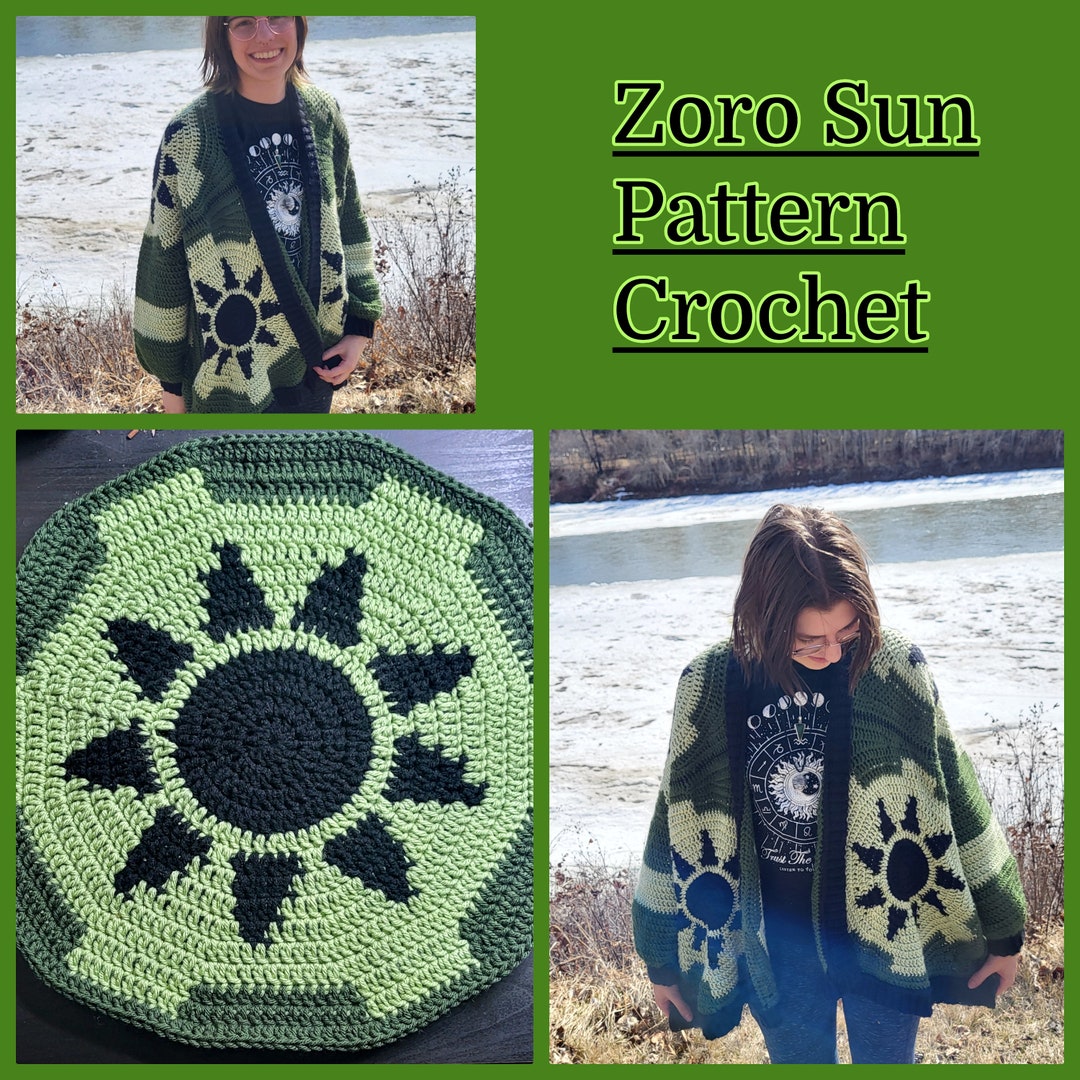 Crochet Pattern Zoro Kimono Design Motif - Etsy