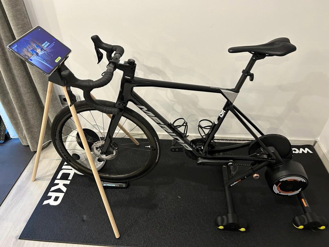 Tablet Holder for Roller Trainer Including Wooden Legs, Smart Trainer ...