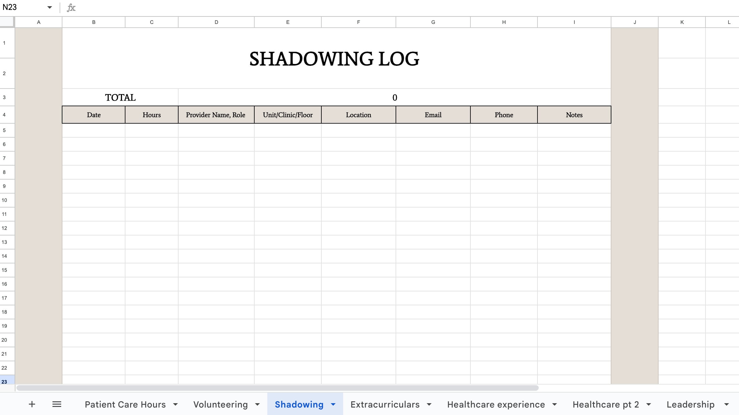 Pre-physician Assistant School Tracker: PCH, Volunteer, Shadowing ...