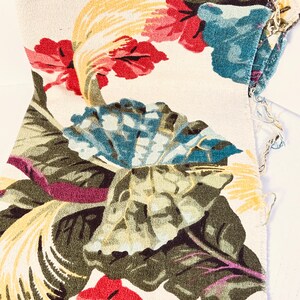 MCM Barkcloth Fabric Cut Carmen Miranda Pattern Tropical Cloth 54" W X ...