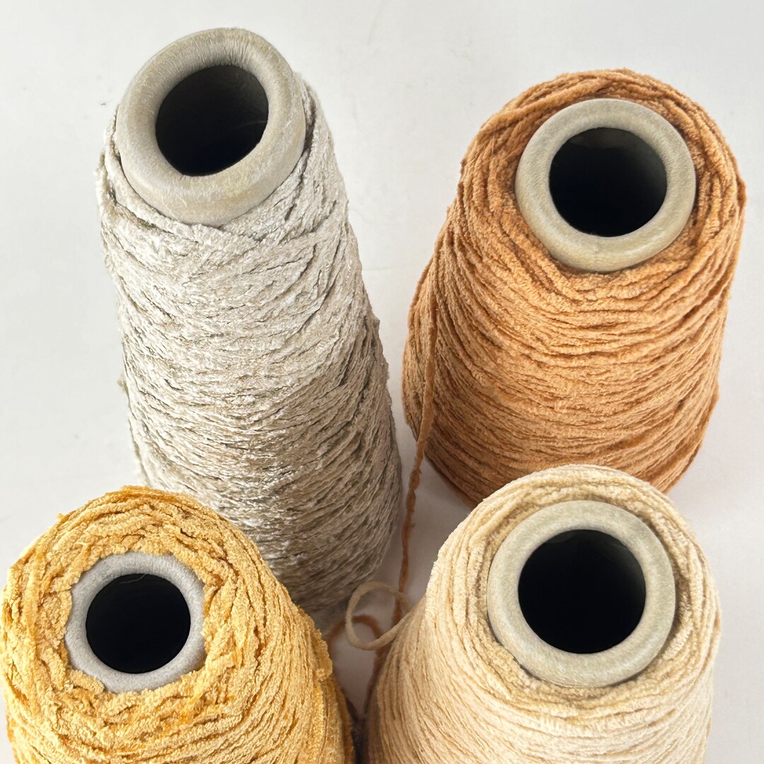 4 Chenille Soft Yarn for Crochet Weave Knit Textural Interest Warm ...