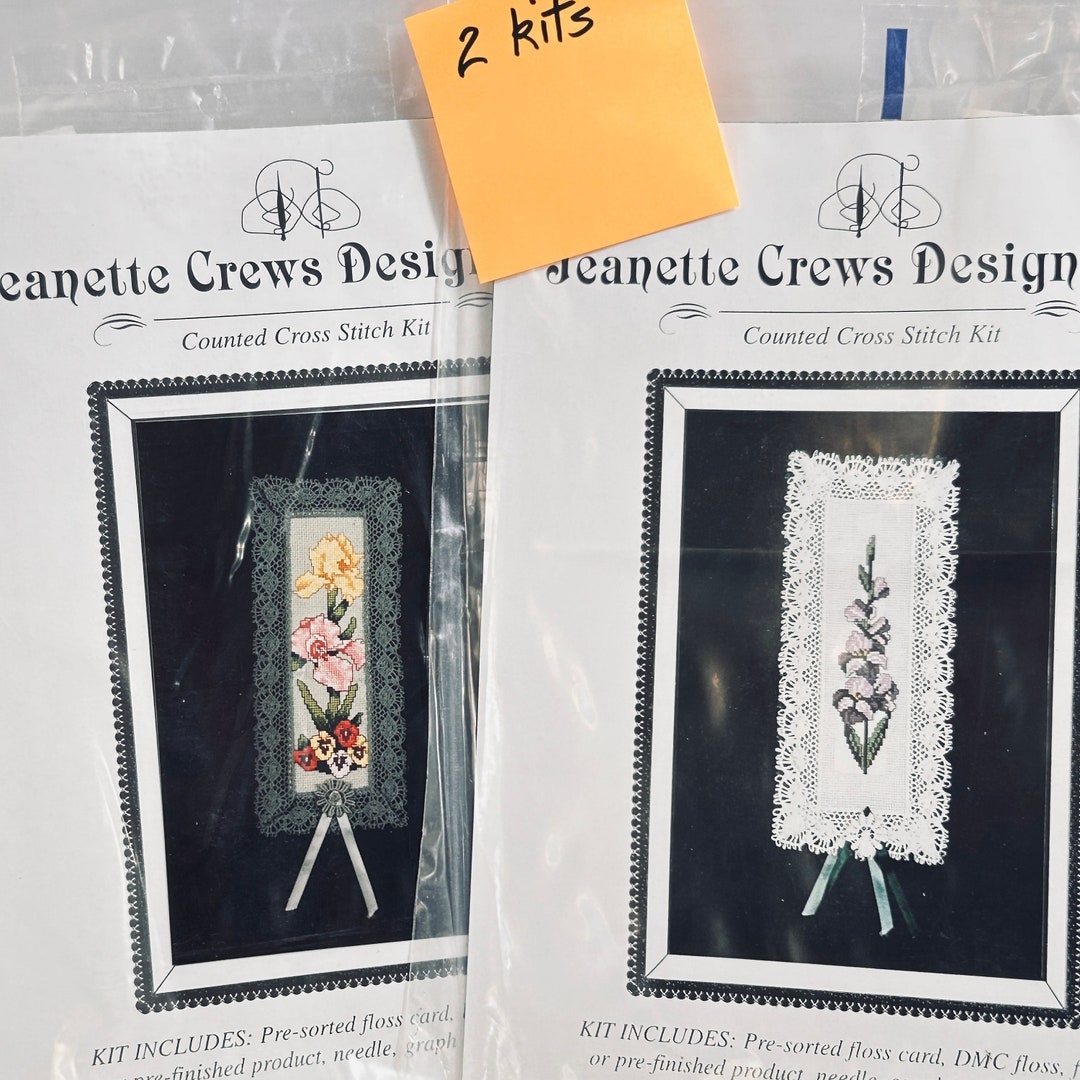 2 Cross Stitch Kits From Jeanette Crews Designs, Pre-owned, Unused, All ...