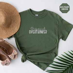 Embroidered Professional Overthinker Shirt, Self Love Shirt ...
