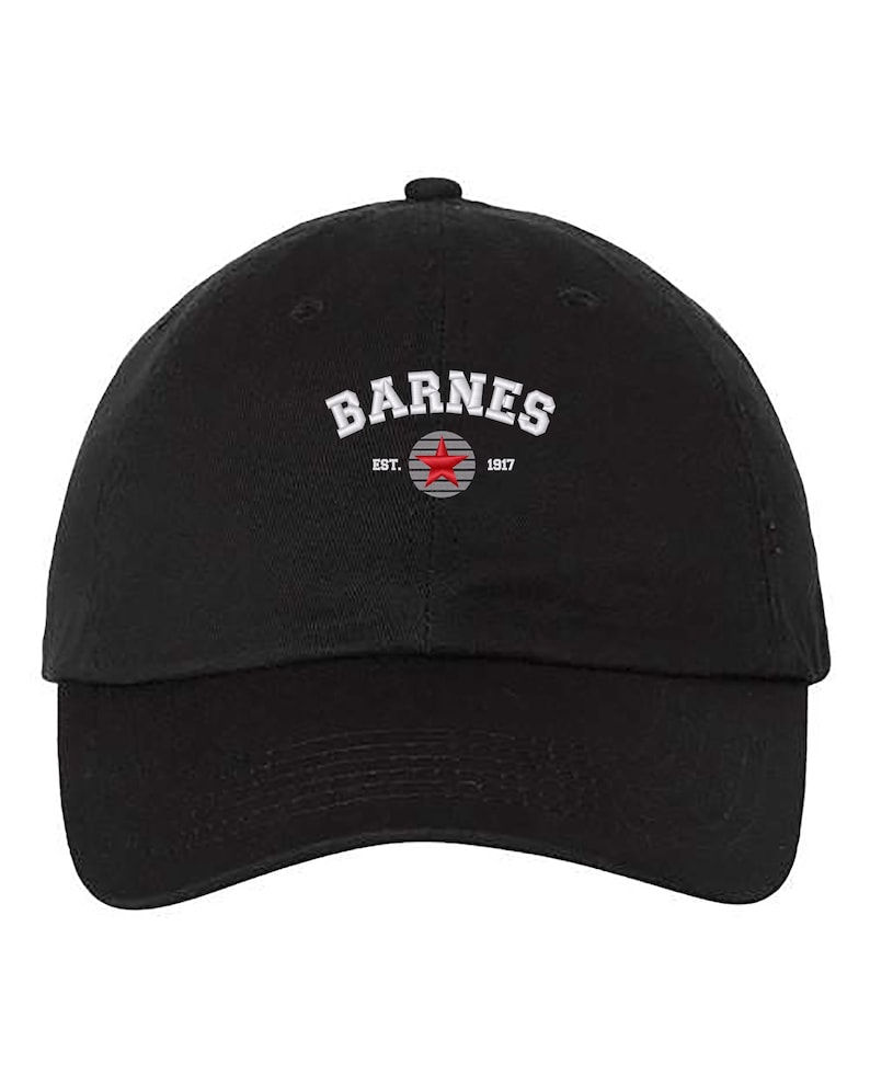Embroidered Barnes Est 1917 Baseball Hat, Retro Bucky Barnes Cap ...