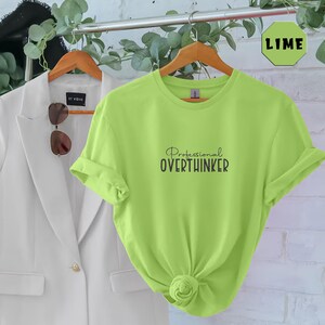 Embroidered Professional Overthinker Shirt, Self Love Shirt ...