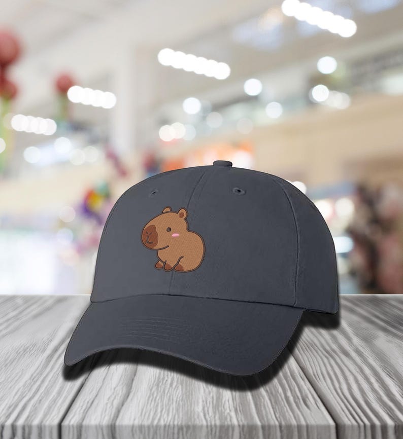 Embroidered Vintage Capybara Baseball Cap, Capybara Hat, Capybara Cap ...