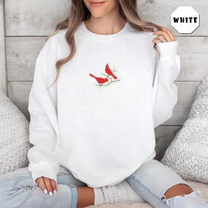 Embroidered Birds Sweatshirt, Bird Lover Sweat, Birds and Nature ...