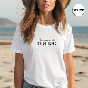Embroidered Professional Overthinker Shirt, Self Love Shirt ...