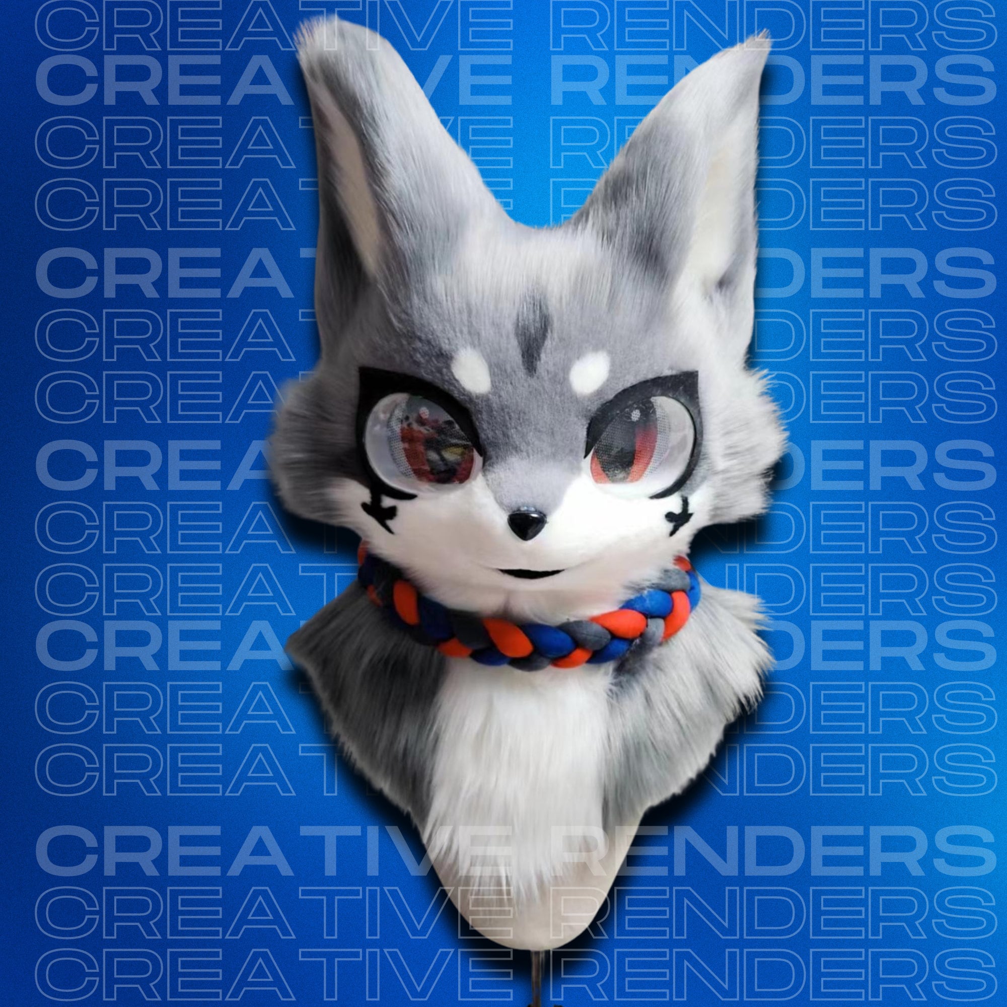 Complete Fursuit Head, Cosplay, Fursuit, ,kemono, Head Furry, Fur Mask ...