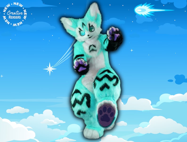 Unique Furry Kemono Suit, Custom. Soft, Cozy, Full Fursuits, Fursona ...