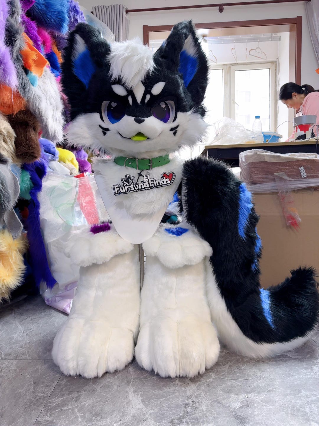Custom Fursona, Furry Headpiece, Free Paws Bundle With Head, Choose ...
