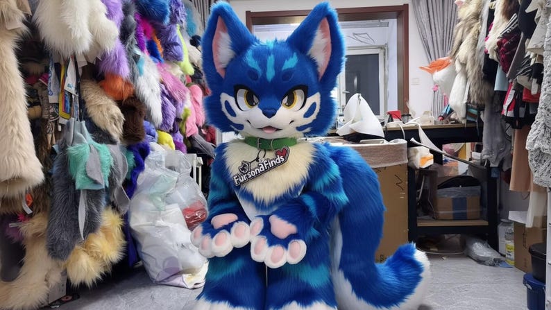 Fursona Partial, Custom Commission. Head, Paws, Feet, Tail: CHOOSE ...